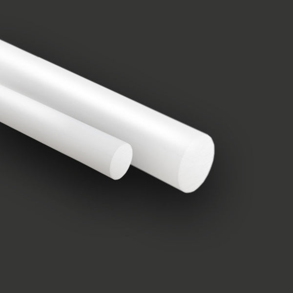 ACETAL NATURAL ROD 6.000” x 24” (2 foot) – Plastics Of America